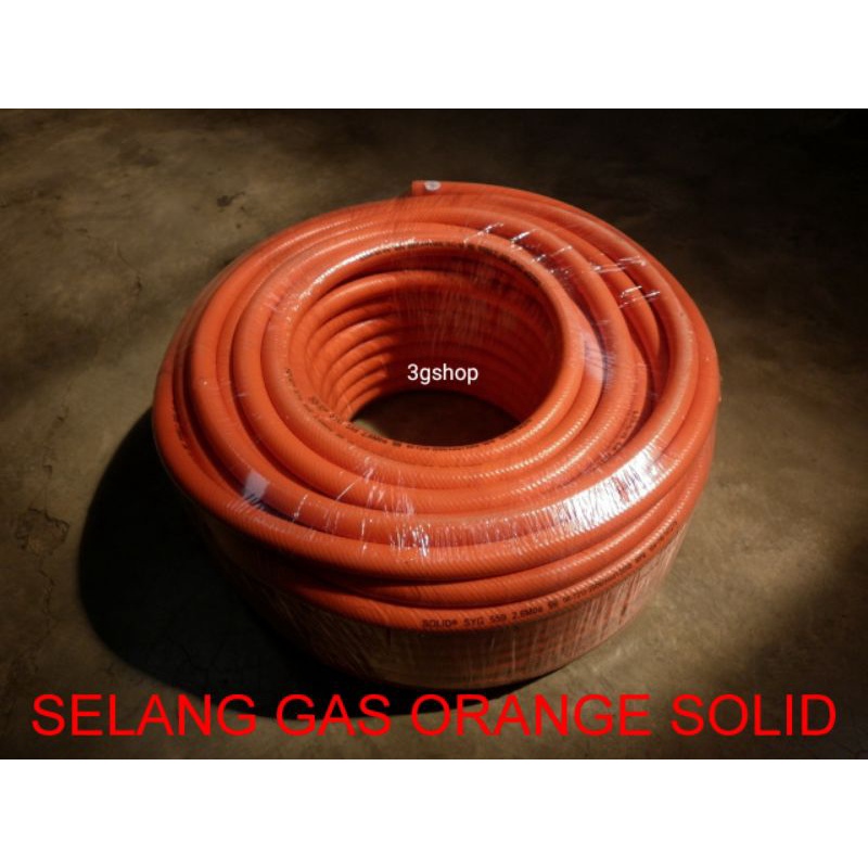 Jual SELANG GAS SOLID ORANGE METERAN | Shopee Indonesia