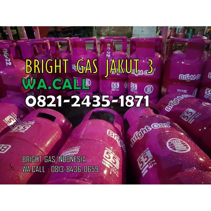 Jual TABUNG BRIGHT GAS 5,5 KG PINK + ISI | Shopee Indonesia