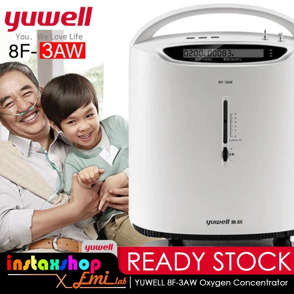 Jual YUWELL 8F-3AW Oxygen Concentrator 3LPM / Mesin Generator Oksigen ...