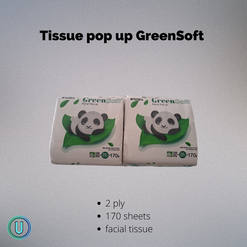 Jual Tissue Pop Up kotak merk green panda isi 170s | Shopee Indonesia