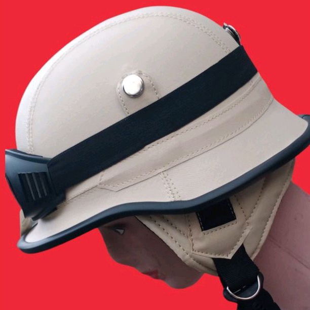 Jual HELM RETRO MILENIAL CRAZY NAZI CRAEM/HELM RETRO/HELM NAZI/HELM ...