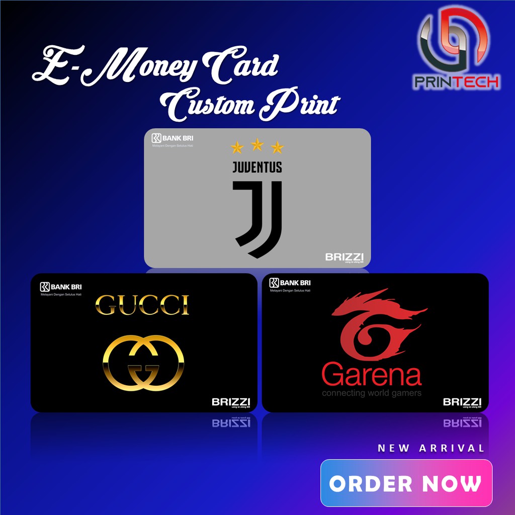 Jual EMONEY Card Custom Print 2 sisi / Kartu EToll Print | Shopee Indonesia