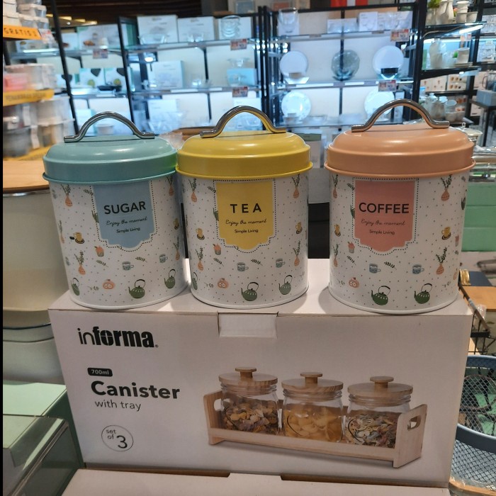 Jual Canister Set/Set Toples Gula/Tempat Kopi/Tempat Teh | Shopee Indonesia