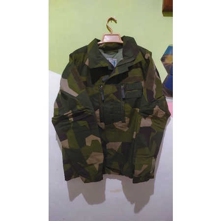 Jual SWEDISH ARMY HEAVY JACKET M90 SPLINTER CAMO FIELD TROOPS MILITARY ...