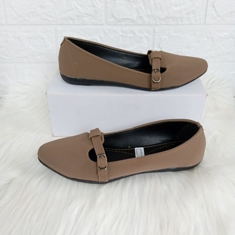 Jual Sepatu Balet Wanita Simple Unik Kekinian Viral Flatshoes Terbaru ...