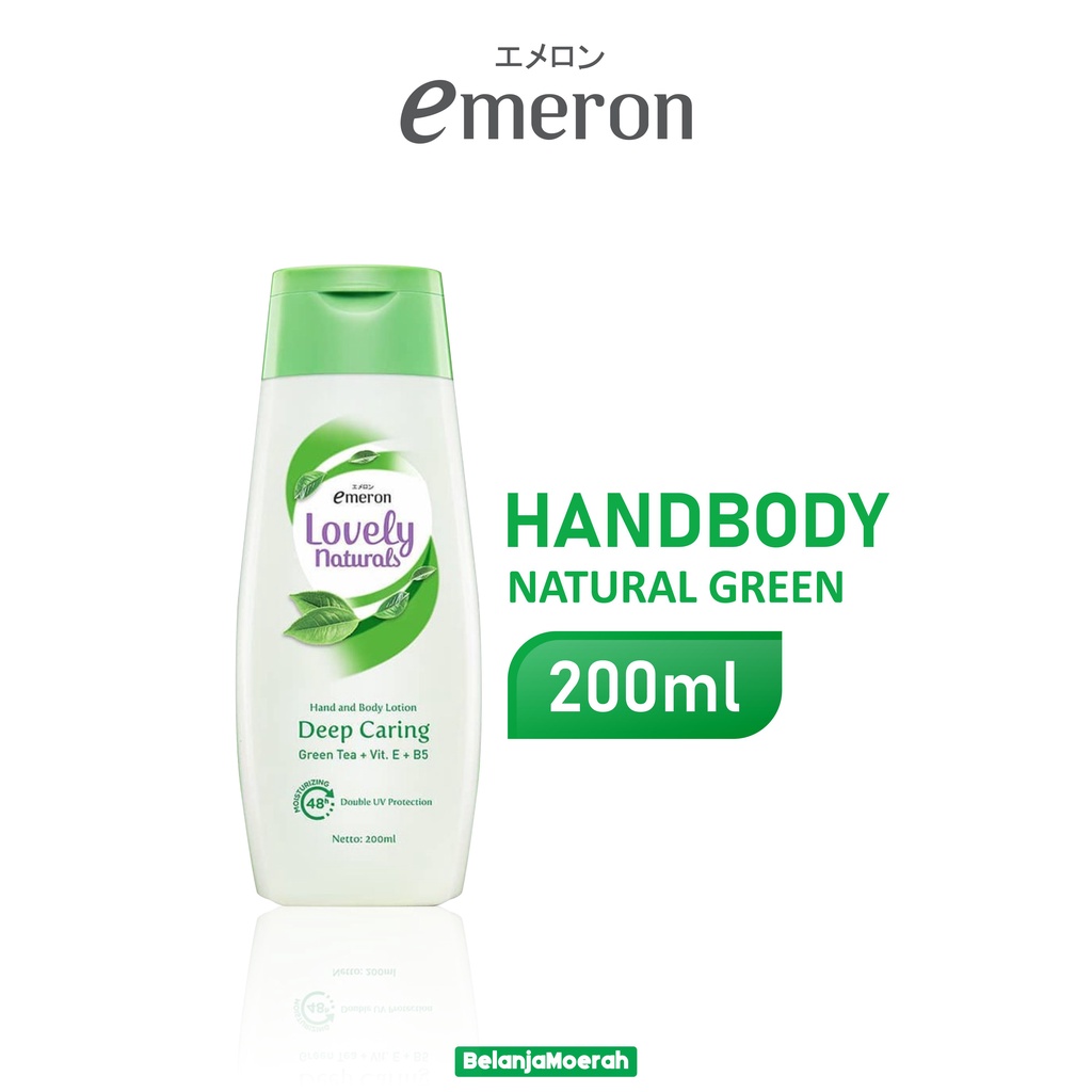 Jual EMERON Hand Body Natural Hijau 200ml | Shopee Indonesia