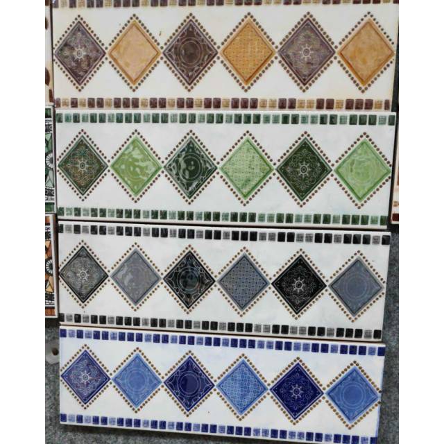 Jual Keramik Lis Dinding 8x25cm Sandora (1ikat= 4keping/meter) tekel ...