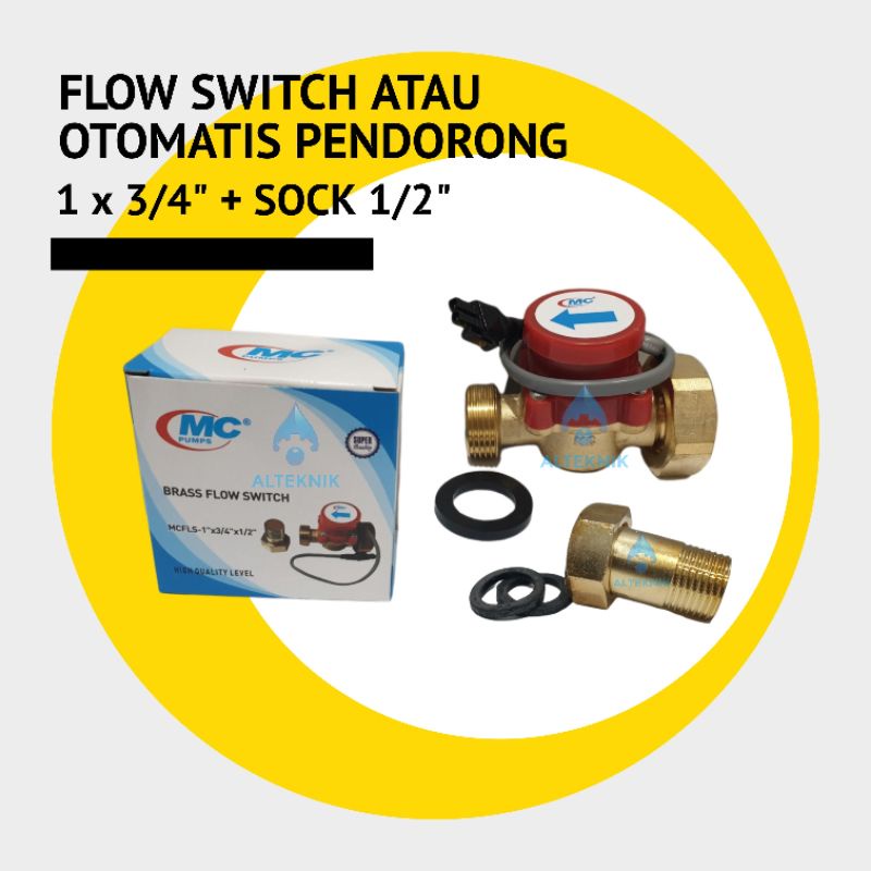 Jual OTOMATIS PENDORONG / FLOW SWITCH 1 x 3/4 inch MC (PROMO) | Shopee Indonesia
