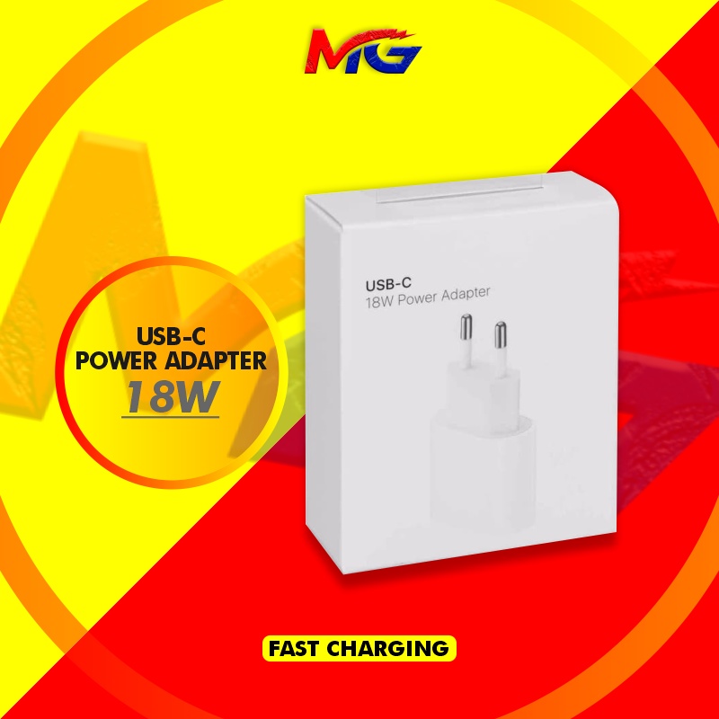 Jual USB-C Power Adapter 18 Watt - Super Fast Charging | Shopee Indonesia