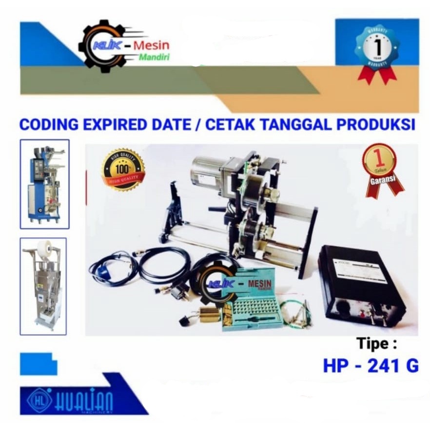 Jual Mesin Coding / Cetak Expired Date/ Kode Produksi HP-241G Hualian ...