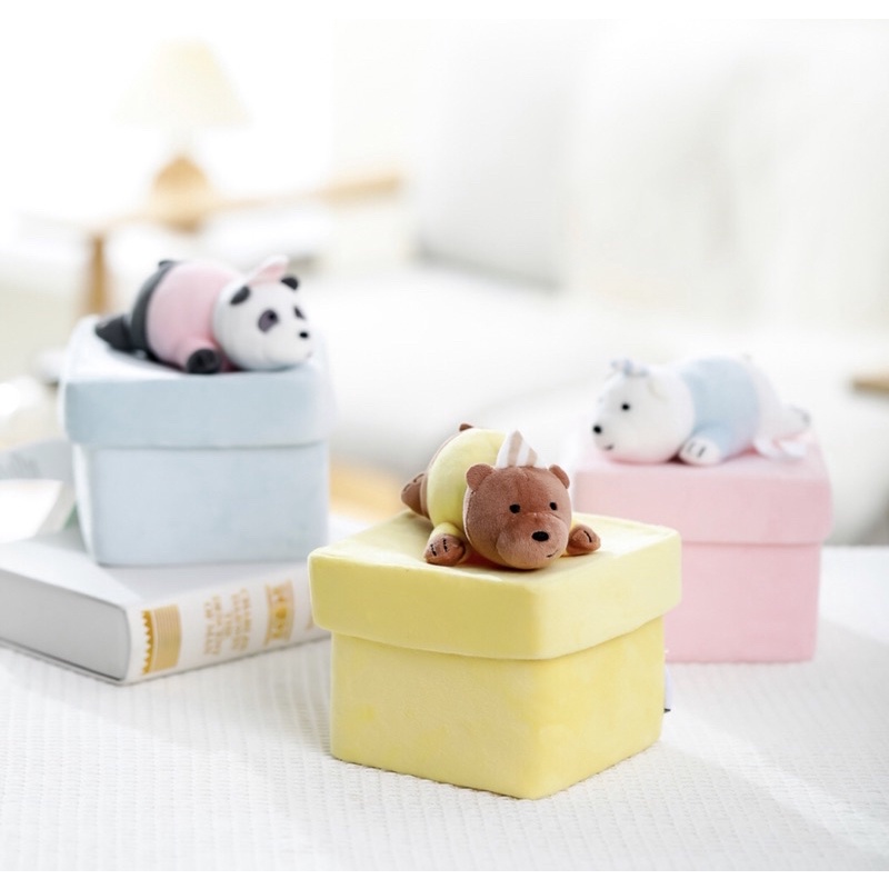 Jual WE BARE BEARS PLUSH GRIZZ PANDA ICEBEAR GIFT BOX MINISO | Shopee ...