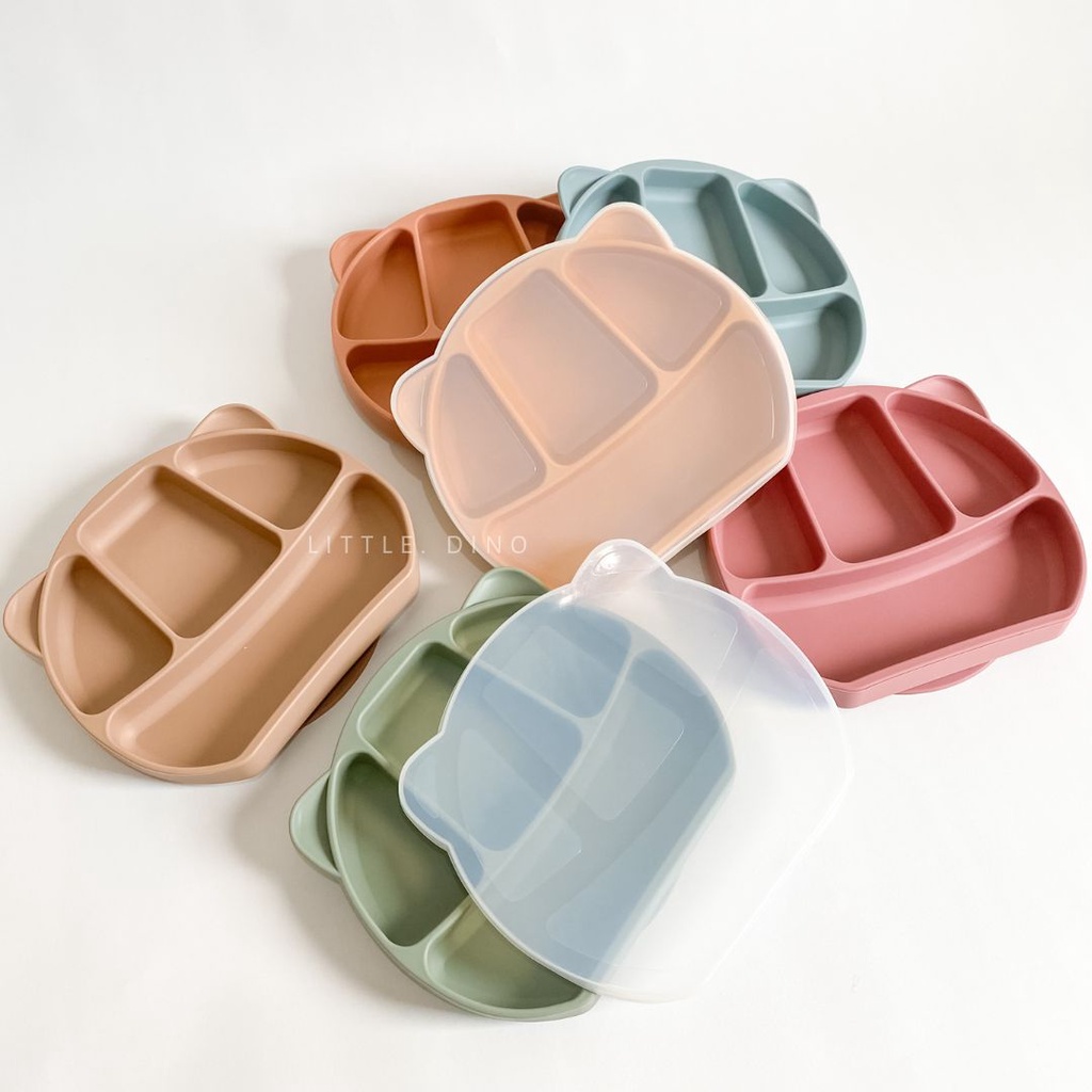 Jual LITTLEDINO - BABY SILICONE PLATE SUCTION PANDA/ PIRING SILIKON ...