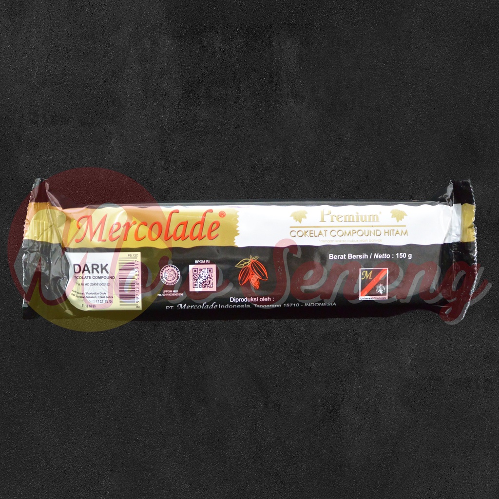 Jual Mercolade Premium Dark Compound Chocolate Cokelat Hitam 150 gram ...