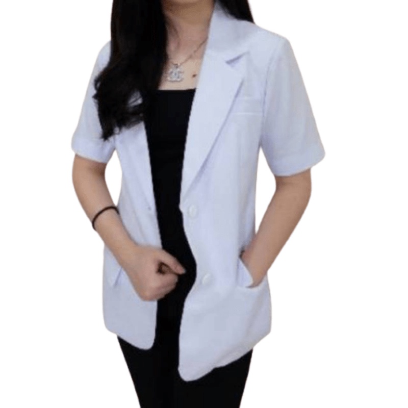 Jual Blazer pendek putih wanita (snelli pendek) | Shopee Indonesia