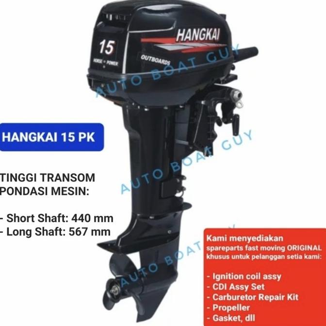 Jual Mesin Tempel Outboard Perahu Hangkai 15 Pk Hp Kompatibel Yamaha Parsun | Shopee Indonesia