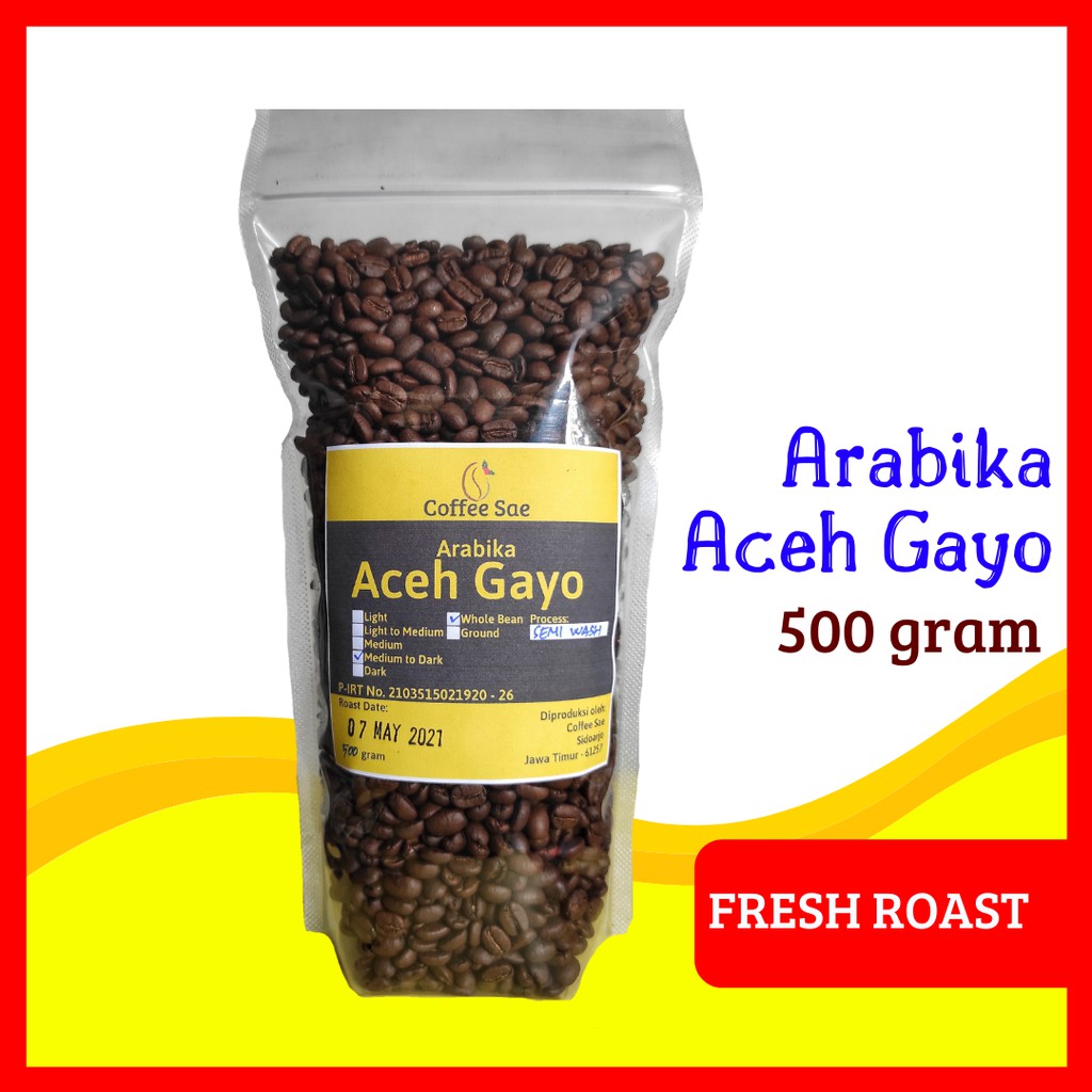 Jual KOPI ARABIKA GAYO 500 GRAM Specialty Arabica Gayo 500gram | Shopee ...
