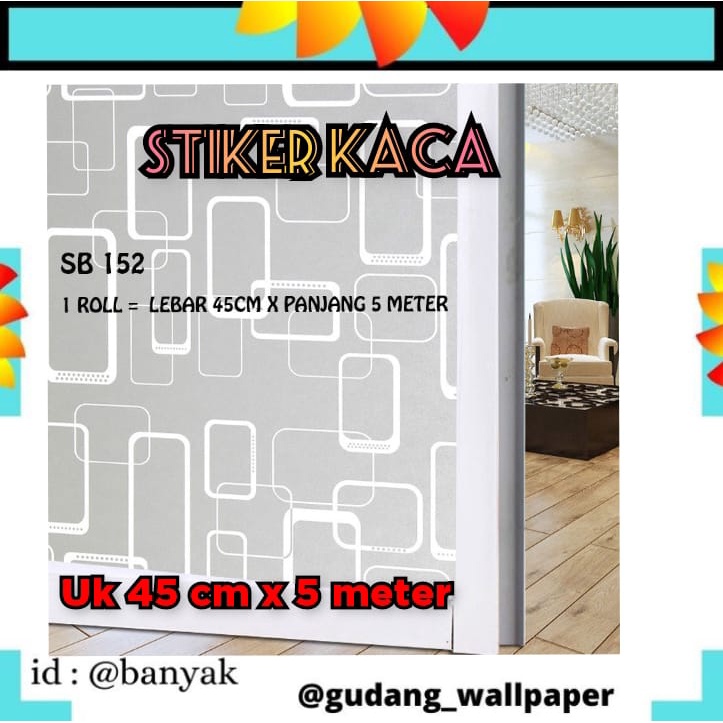 Jual WALL STICKER WALLSTIKER KACA UK 45CM X 5 METER SB 152 MOTIF ...