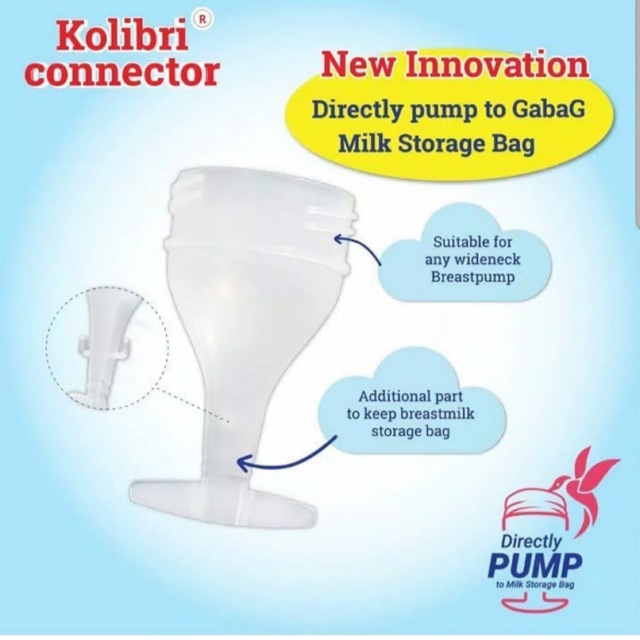 Jual Kolibri Pumping Connector Gabag Penghubung Kantong Asi Konektor ...