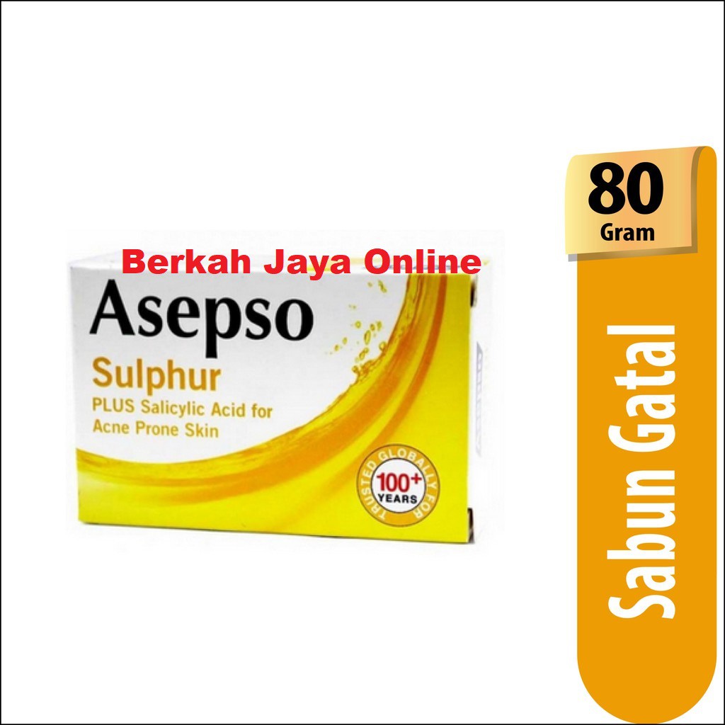 Jual Sabun Asepso Sulphur Sulfur 80 gram Sabun Antiseptik Antijamur Anti Bakteri Anti Gatal ...