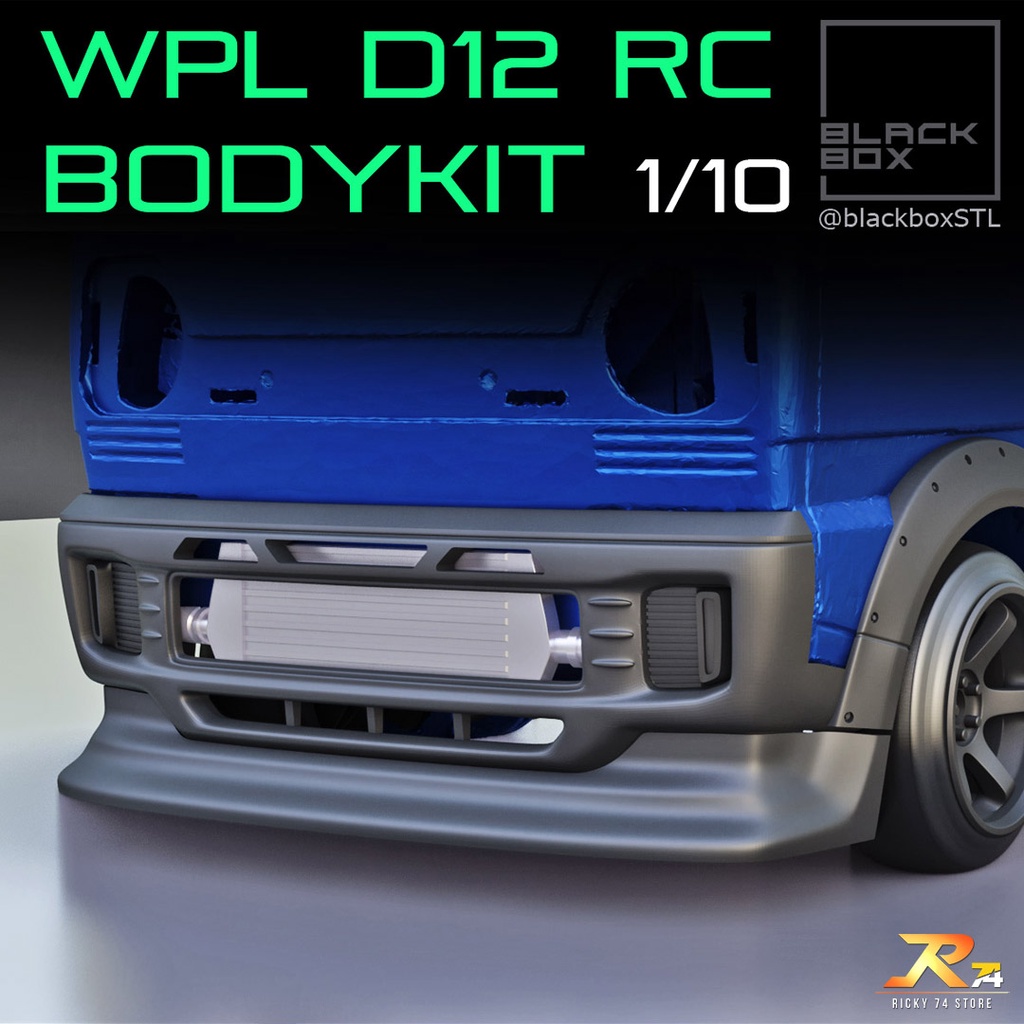 Jual WPL D12 Body Kit B004 by Blackbox Design - RC Drift 3D Print WPL D12 | Shopee Indonesia