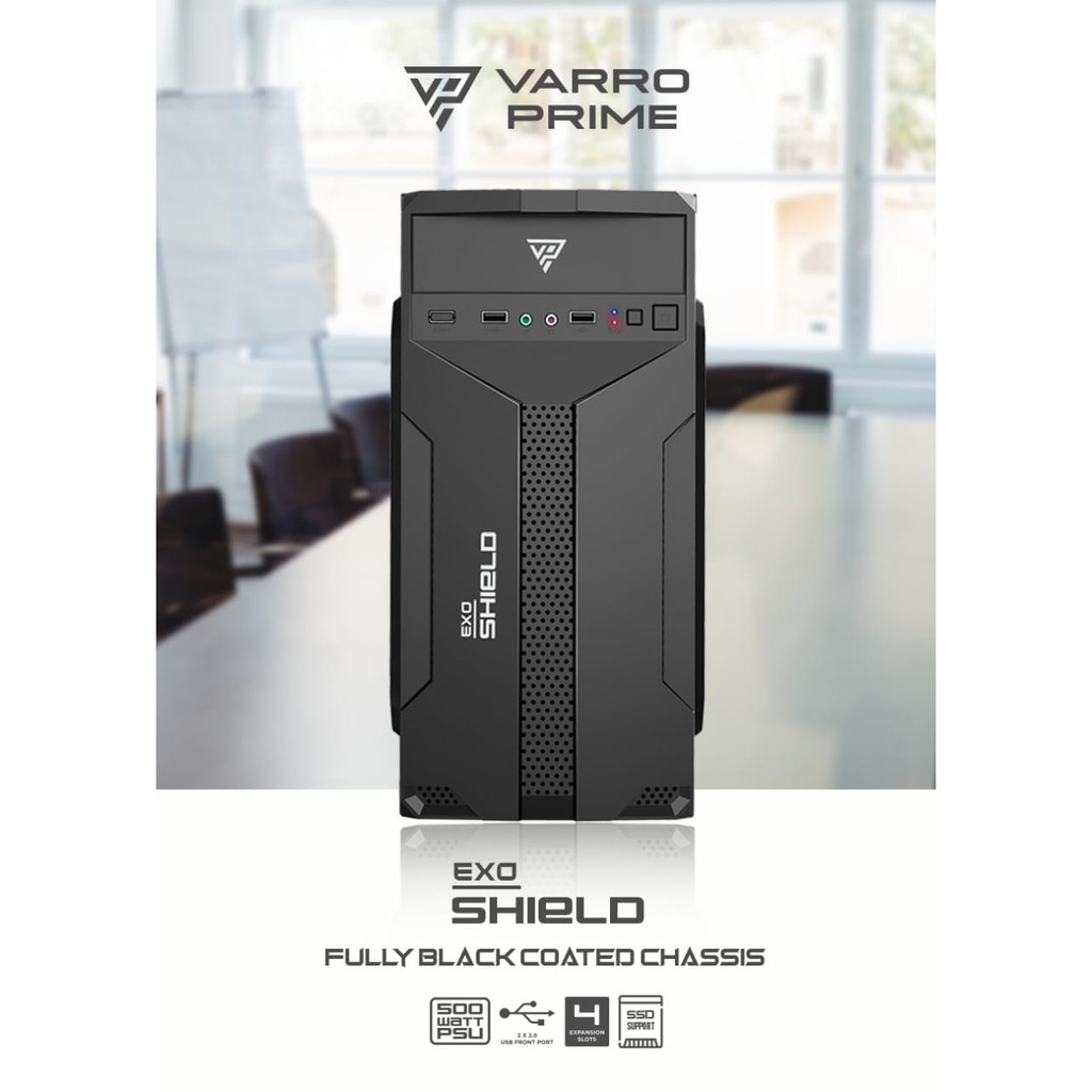 Jual Casing komputer Varro Prime Micro atx exo shield with Power supply ...