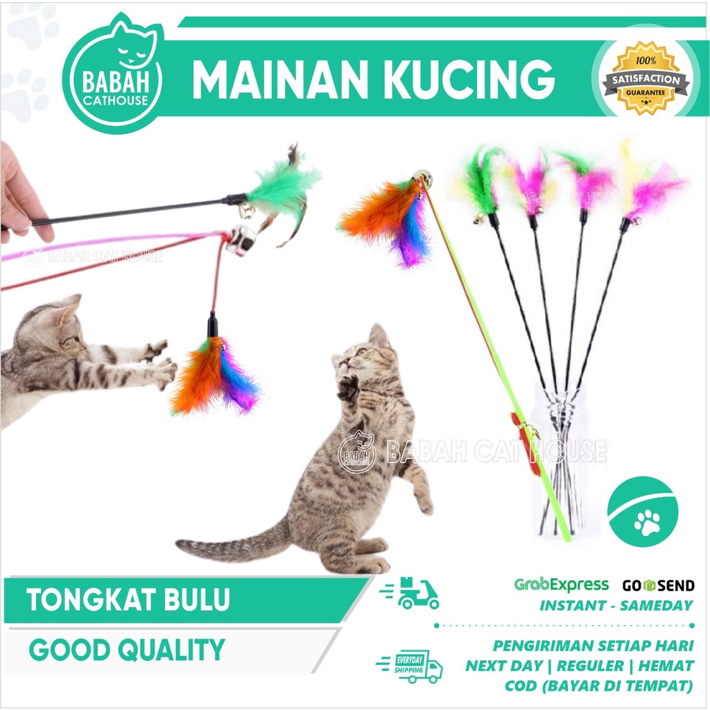 Jual TONGKAT BULU PANCING Mainan Kucing murah Cat Toy Toys Stik Untuk ...