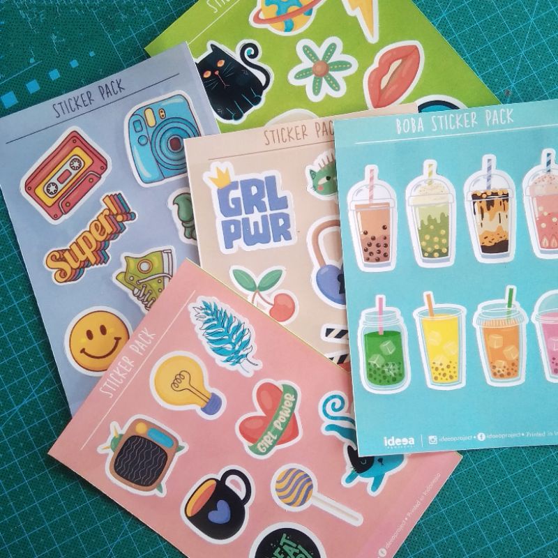 Jual STICKER AESTHETIC CUTTING LAMINASI || STICKER PACK | Shopee Indonesia