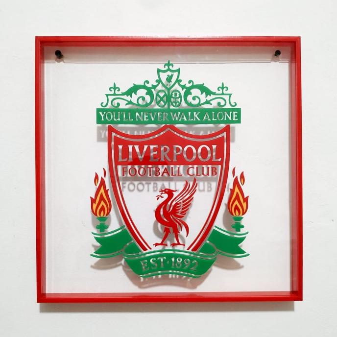 Jual ~^~^~^] signage Liverpool FC Logo hiasan dinding 3D acrylic ...