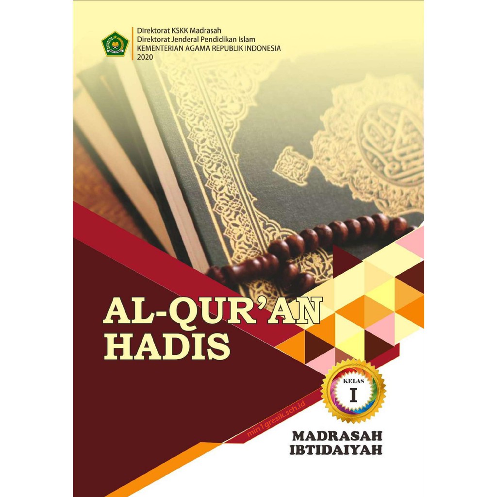 Jual Buku Al Quran Hadis Kelas 1 Madrasah Ibtidaiyah - Kementrian Agama 2020 | Shopee Indonesia