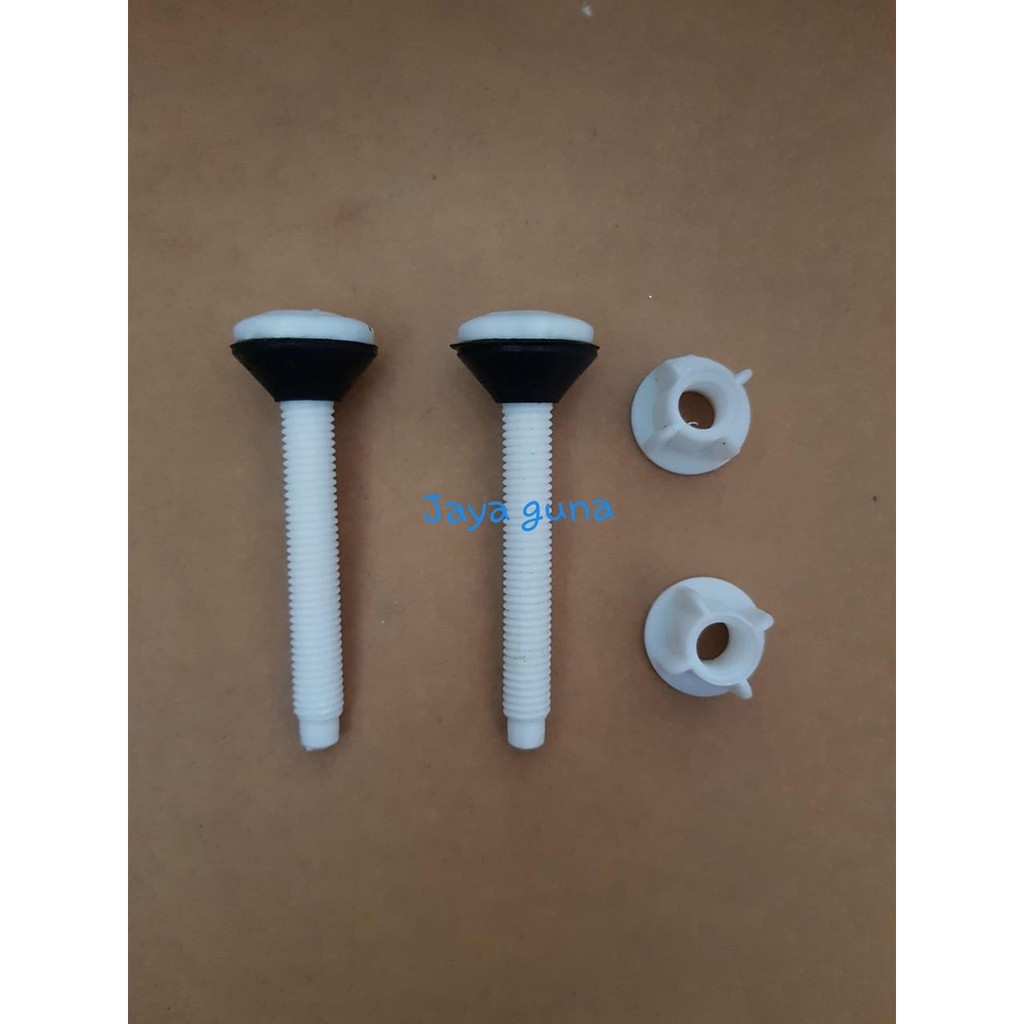 Jual Baut PVC Tangki Kloset Duduk / skrup plastik | Shopee Indonesia