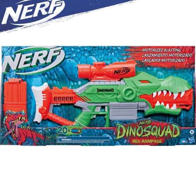 Jual Nerf Dinosquad Rex Rampage Motorized Dart Blaster | Shopee Indonesia