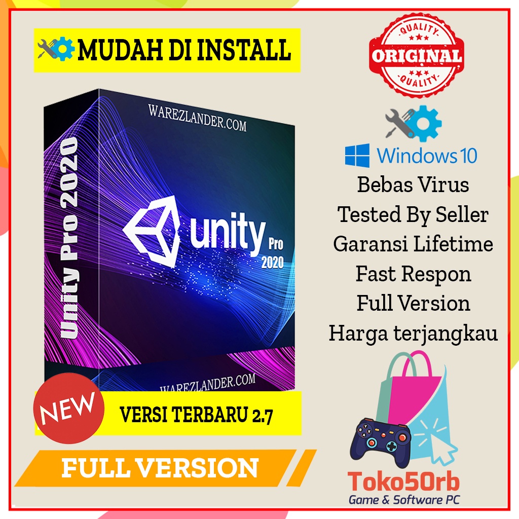 Jual Software Pengembangan Game: Unity Pro 2020 [WIN] | Shopee Indonesia