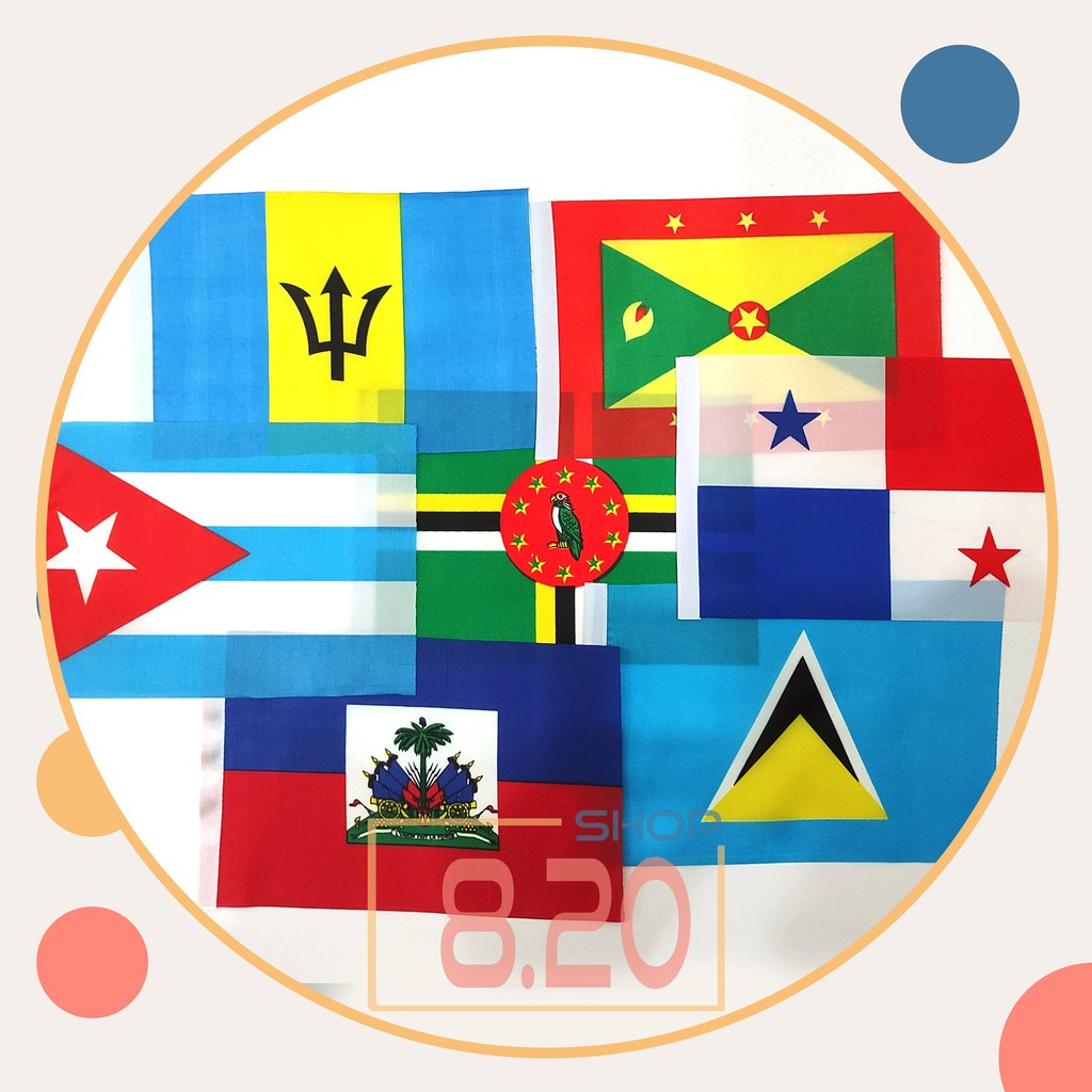 Jual Bendera Mini Meja / Table Flag / Negara Kepulauan Karibia ...