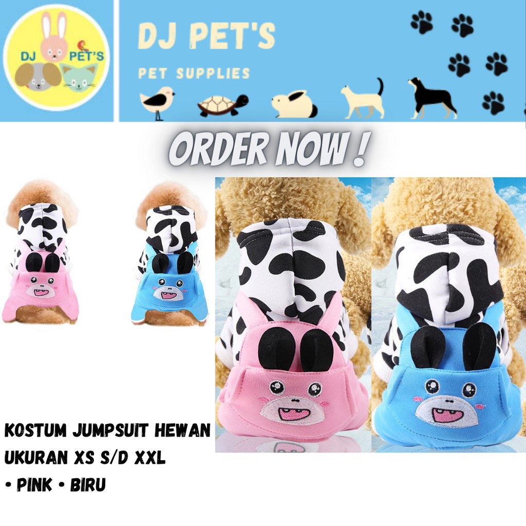 Jual baju anjing dan baju kucing baju hewan jumpsuit anjing kucing | Shopee Indonesia