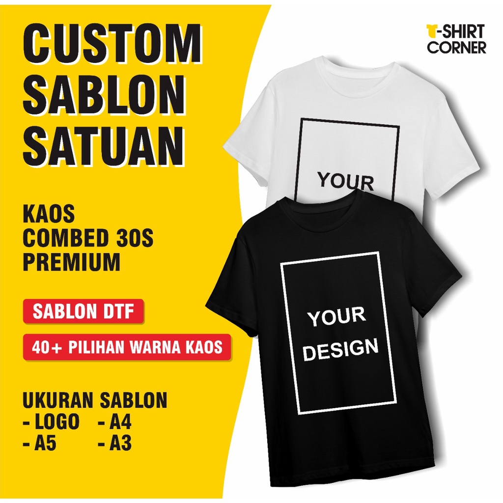 Jual KAOS CUSTOM DESAIN SUKA SUKA KAOS DESIGN SENDIRI KAOS SABLON ...