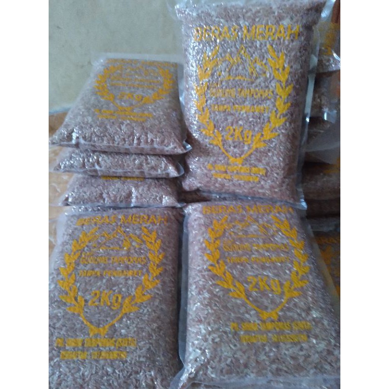Jual Beras Merah pecah kulit2kg cap Gunung Tampomas | Shopee Indonesia