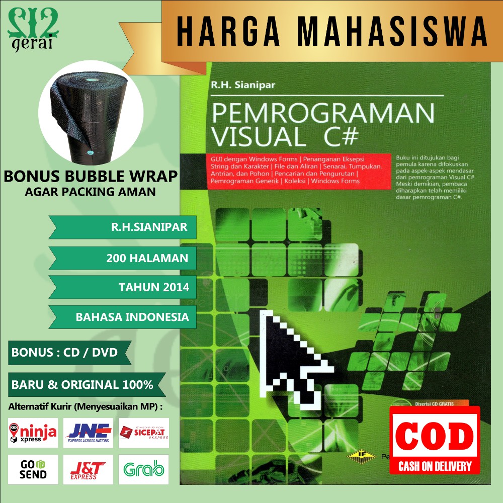 Jual BUKU PEMROGRAMAN VISUAL C# RH SIANIPAR HARGA MAHASISWA | Shopee ...
