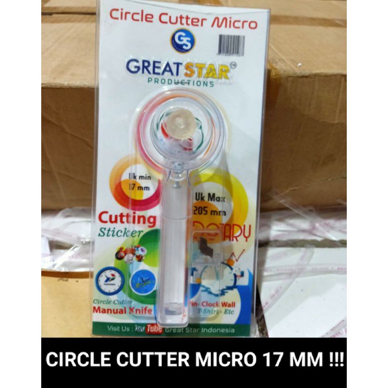Jual CIRCLE CUTTER MICRO 17mm (with packing) | Shopee Indonesia