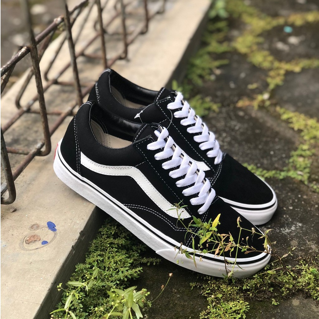 Jual Vans Old Skool Black White Global (ORIGINAL) | Shopee Indonesia