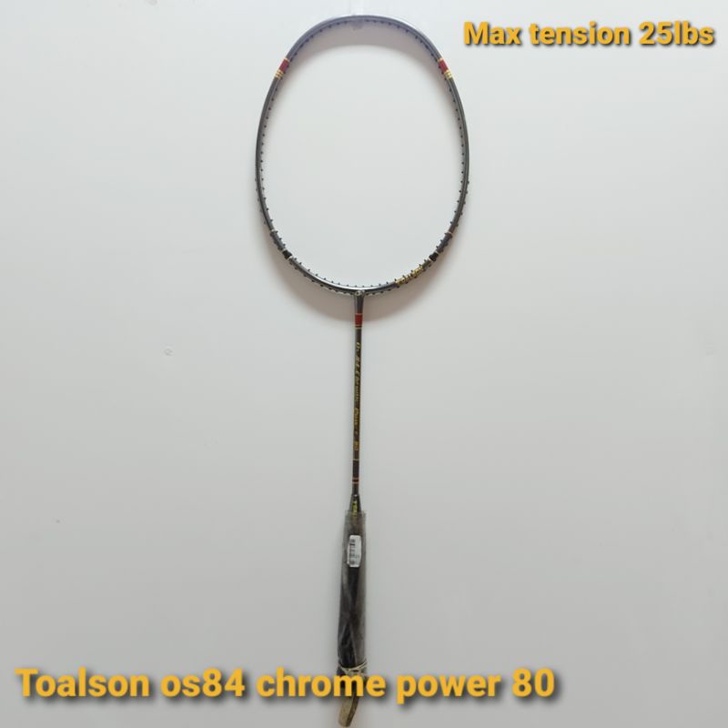Jual RAKET BADMINTON TOALSON OS84 CHROME POWER 80 ORIGINAL | Shopee ...