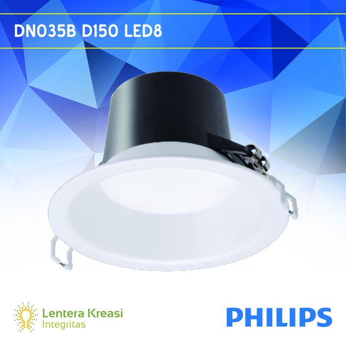 Jual Lampu LED Downlight Philips DN035B 6" PSU WH D150 800lumen ...