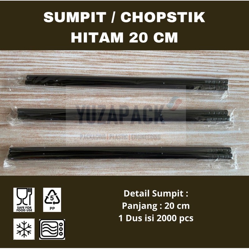 Jual Sumpit / Chopstik 20 cm Hitam | Shopee Indonesia