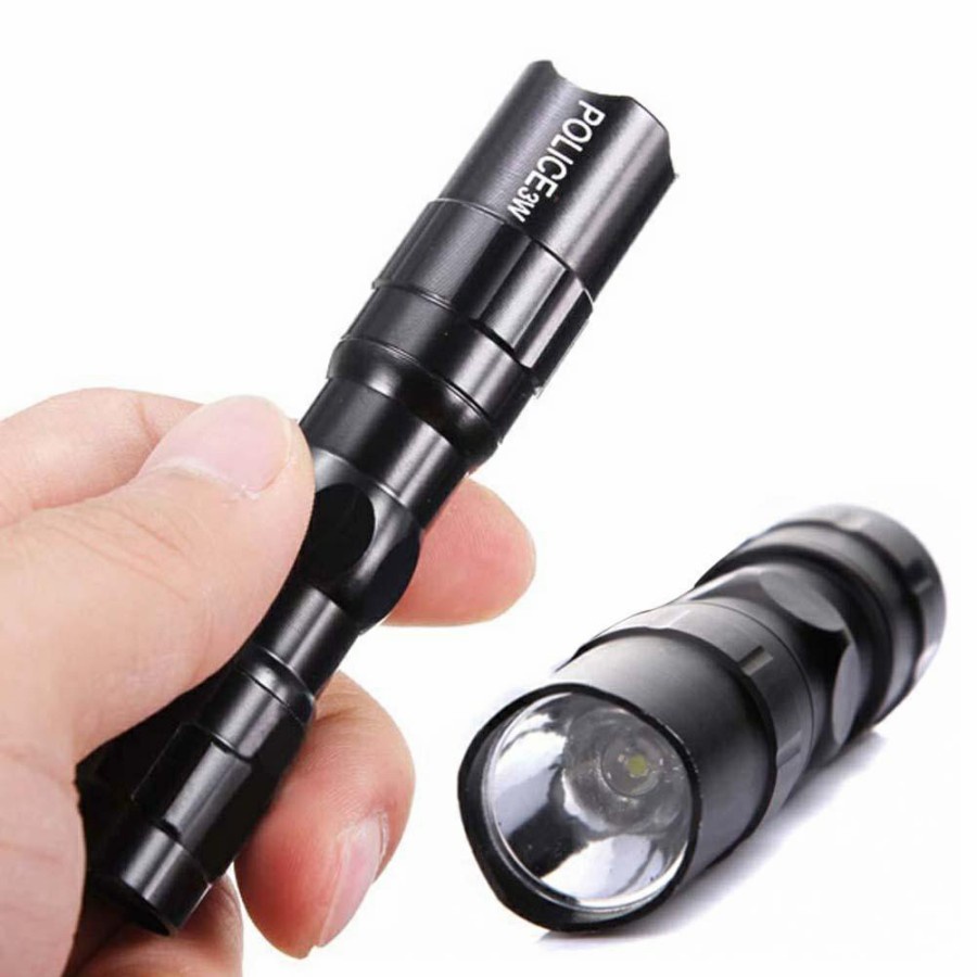 Jual SENTER LED MINI POLICE 3W / SENTER WATERPROOF FLASHLIGHT + BATERAI ...