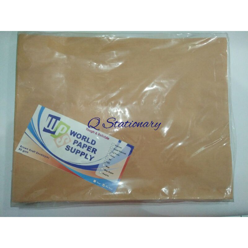 Jual Amplop coklat ukuran A3 merek WPS 1 pak - Q Stationery | Shopee Indonesia