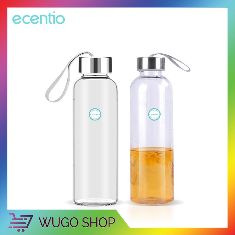 Jual Ecentio Botol Air Minum Transparan Drinking Water Bottle Botol ...