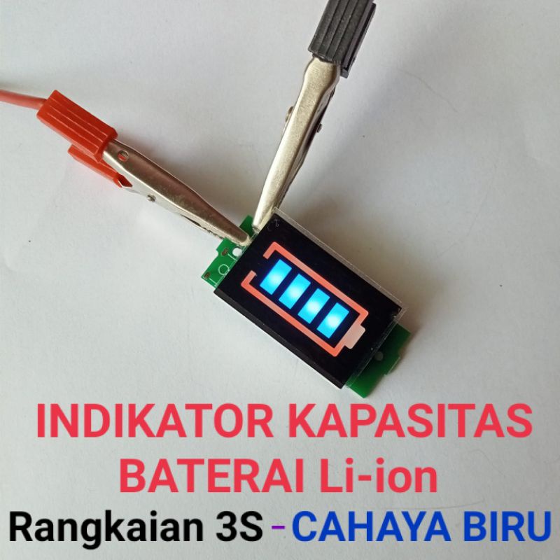 Jual LED display Indikator Kapasitas Baterai Li-Ion pada BMS 3s ...