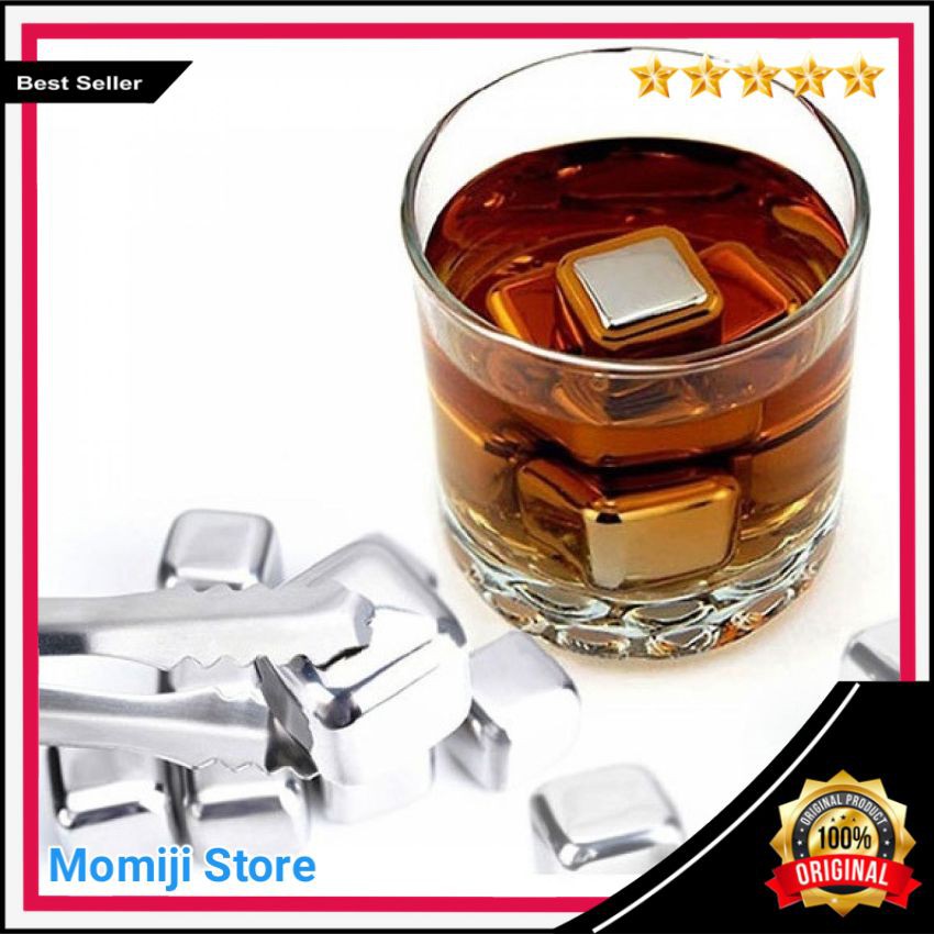 Jual Es Balok Logam Stainless Steel Ice Cube Es Batu | Shopee Indonesia
