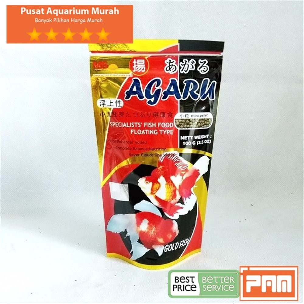 Jual Unik PREMIUM Agaru Floating 100gr Pakan Ikan Bermutu Tinggi Tipe ...