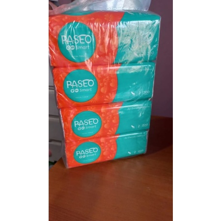 Jual Tisu / Tissue PASEO 200 Sheets 2 ply (1 pak isi 4 pcs) | Shopee ...