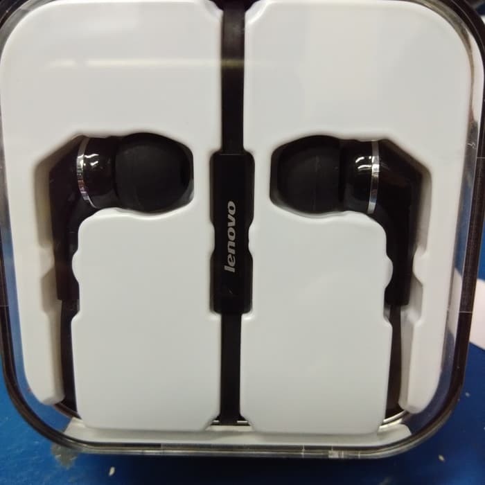 Jual DIJAMIN TERBAIK !! Lenovo LS-118 Earphone Stereo With Mic Original ...